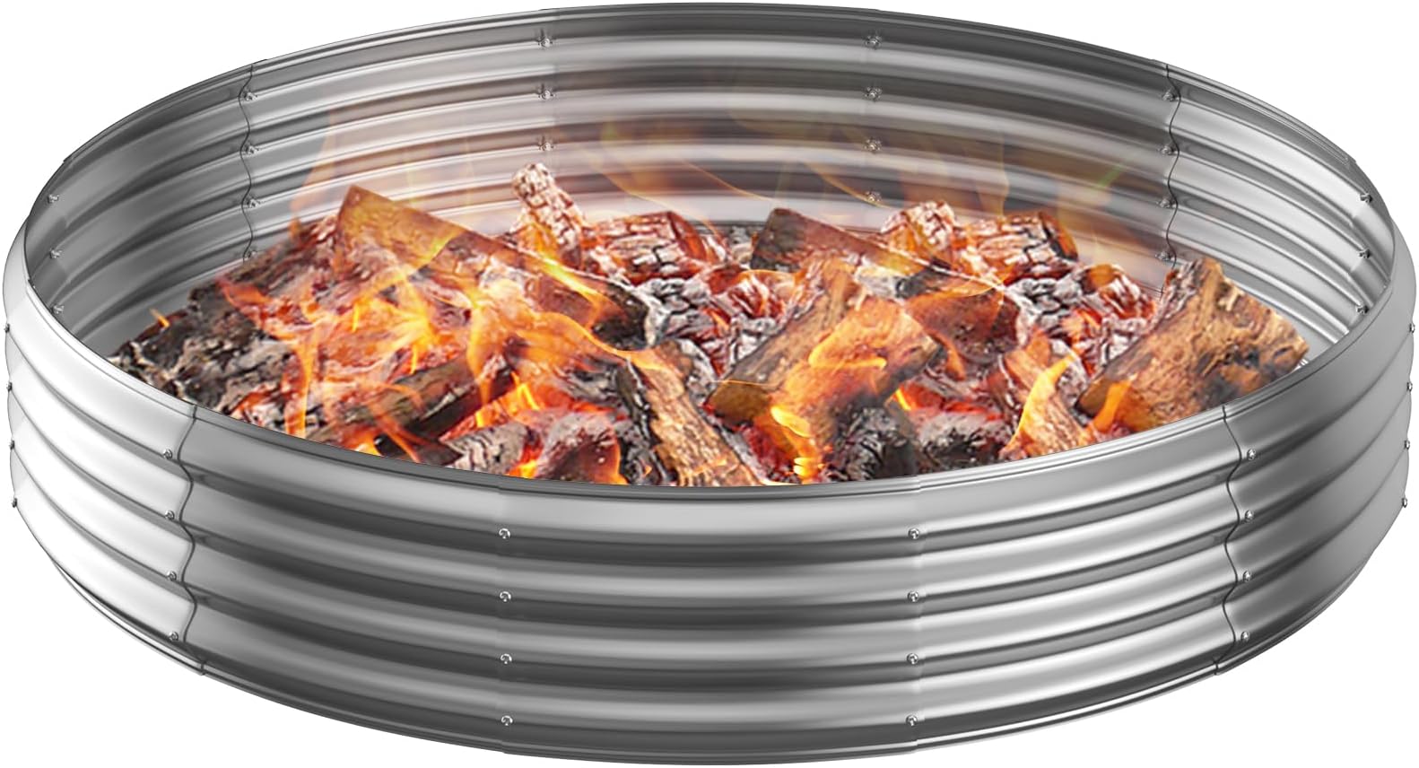 Amazon.com: HIGLEY FIRE PITS Large 105 inch Diameter Steel Metal Fire ...