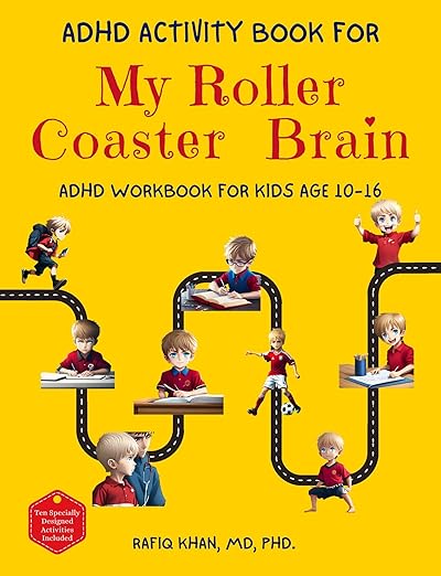 Amazon.com: ADHD Activity Book For My Roller Coaster Brain: ADHD ...
