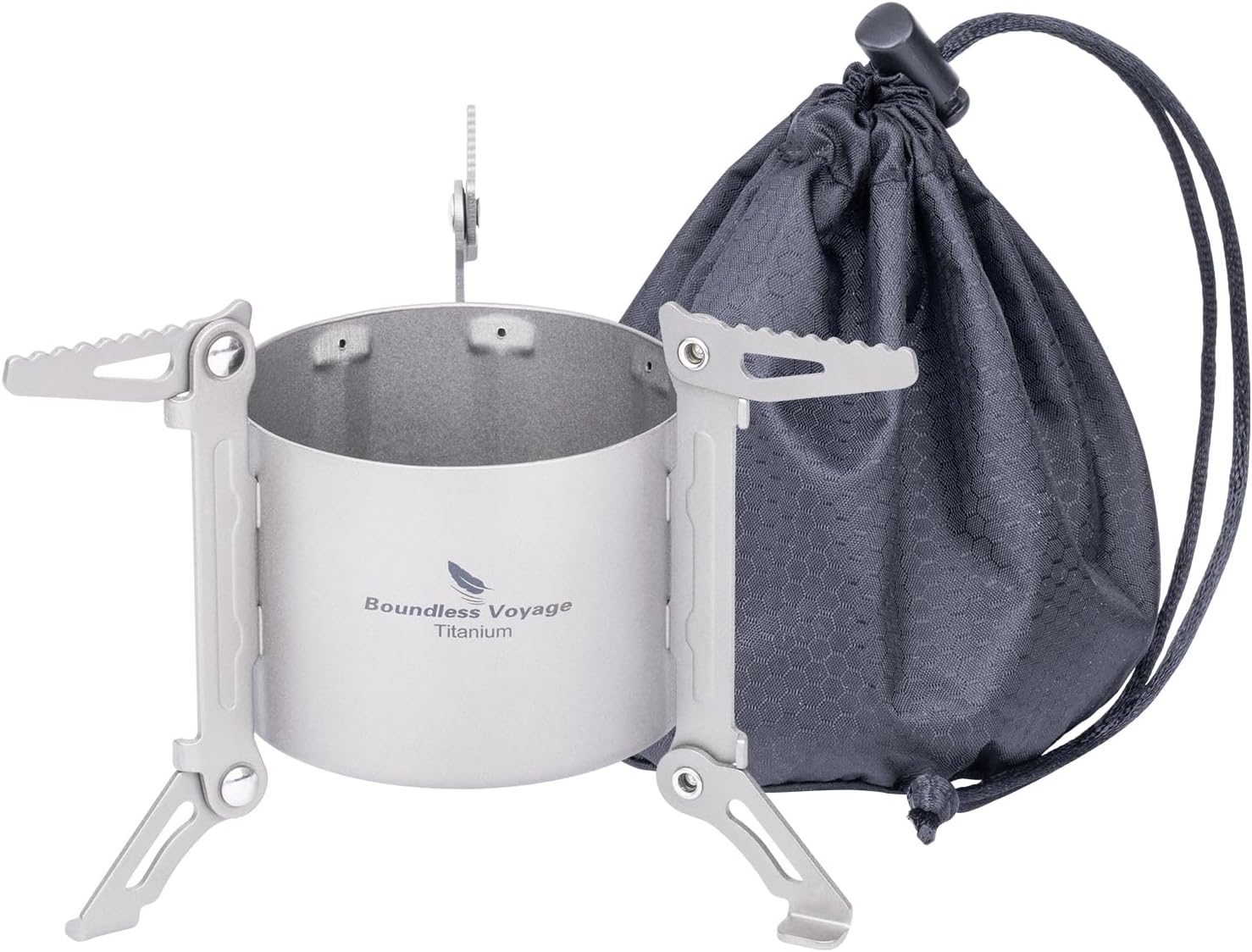 Amazon.com: Boundless Voyage Titanium Spirit Alcohol Stove Camping Mini ...