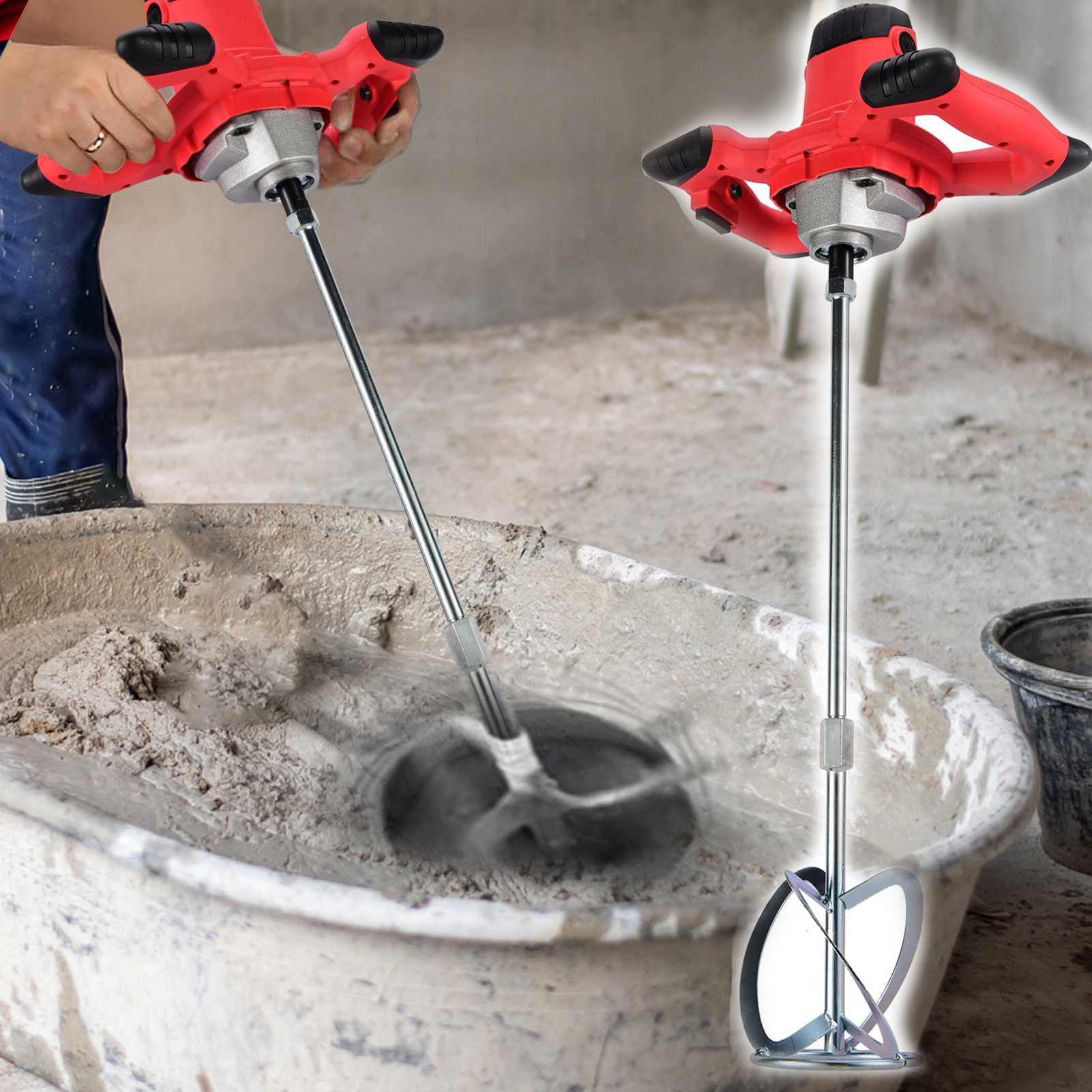 Buy 2400w Electric Cement Mixer, Industrial Agitator, 6-speed ...