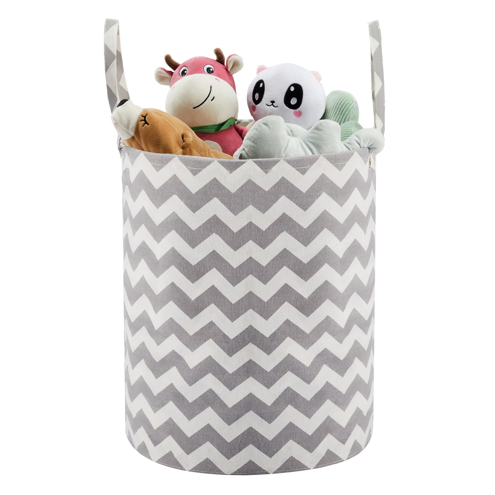 Amazon.com: TECHMILLY Baby Laundry Basket with Long Handles, 63L ...