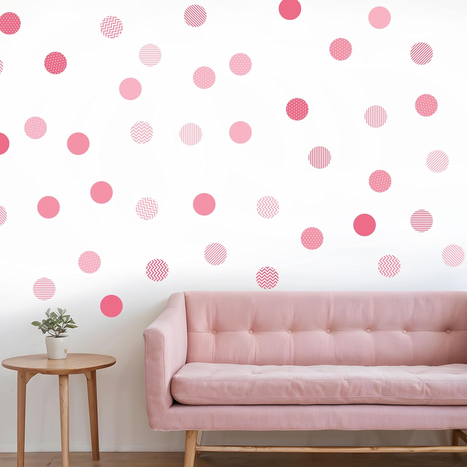 Amazon.com: Boho Polka Dot Wall Sticker, 48 Removable and ...