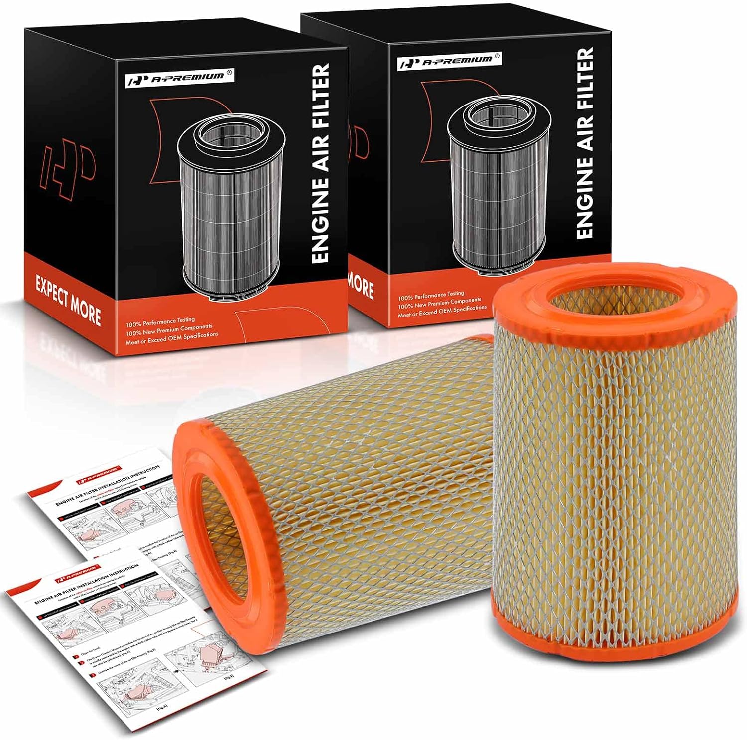 Amazon.com: A-Premium 2-PC Engine Air Filter Compatible with Buick ...