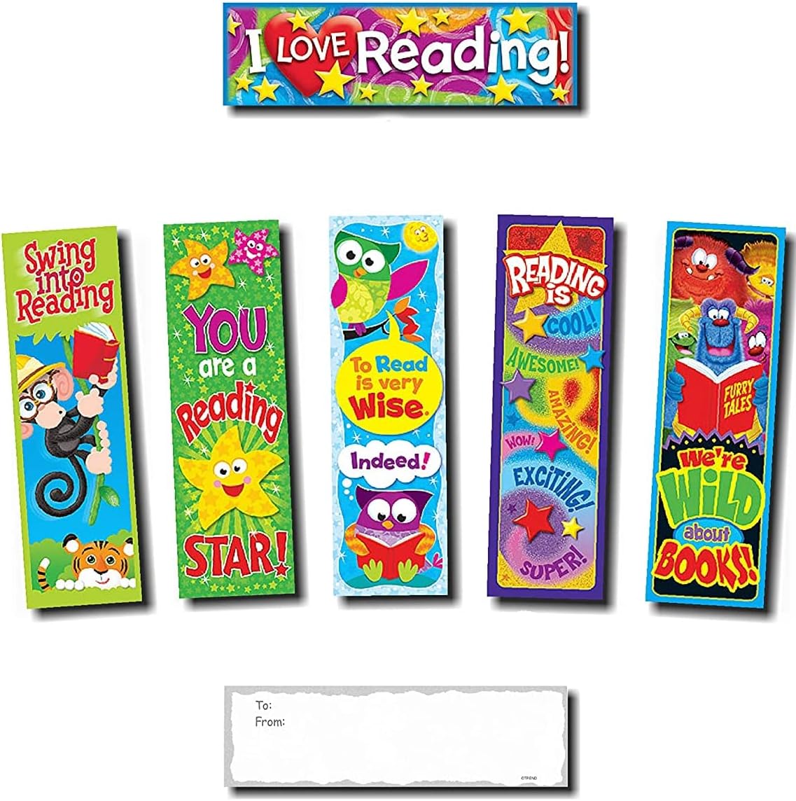 Childrens Bookmarks Variety Pack - 36 Bookmarks - 6 Designs - Great For ...