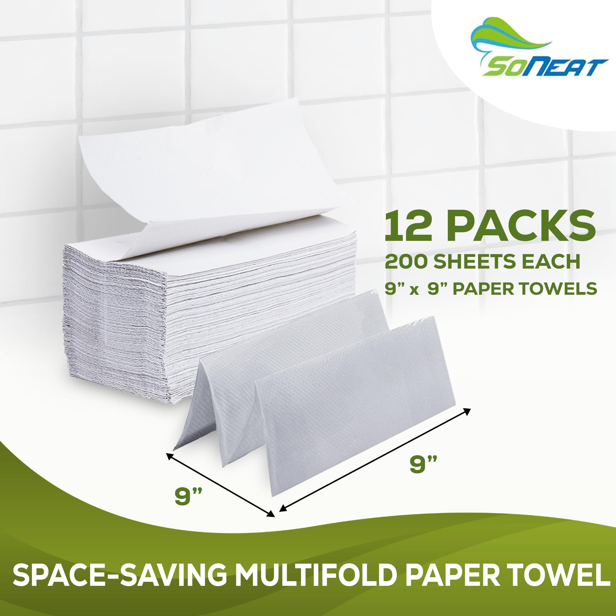 Snapklik.com : SoNeat Trifold Paper Towels - 2400 Sheets Multifold ...
