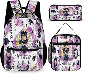 Amazon.com | KKSHDUWIA 3PCS Wed-nesday Enid Backpack with Insulated ...