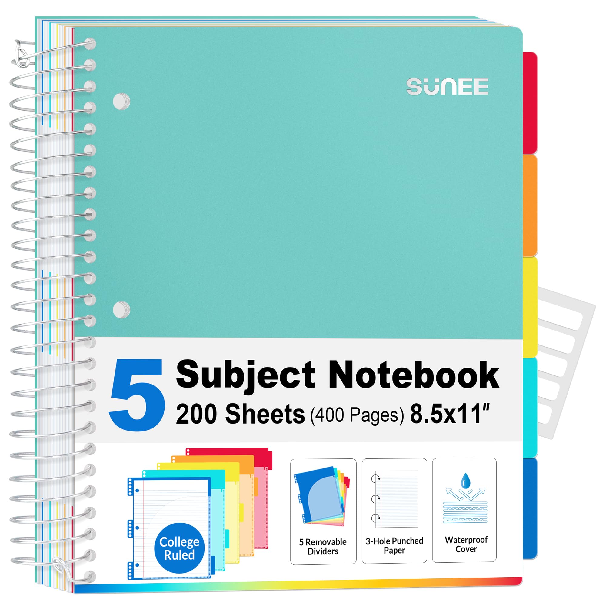 Snapklik.com : Graph Paper Notebook - 300 Pages, 5 Subject, 82"x108", 5 ...