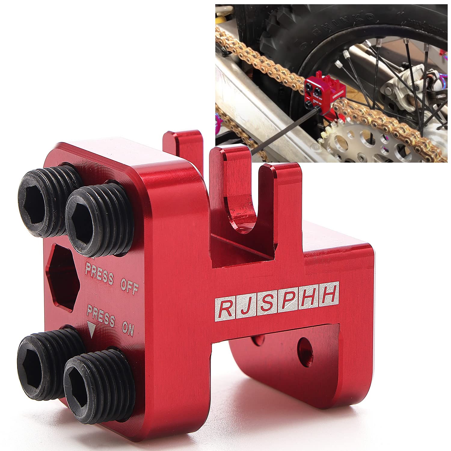 Amazon.com: Master Link Press Tool For 520 525 530 Sideplate Motorcycle ...