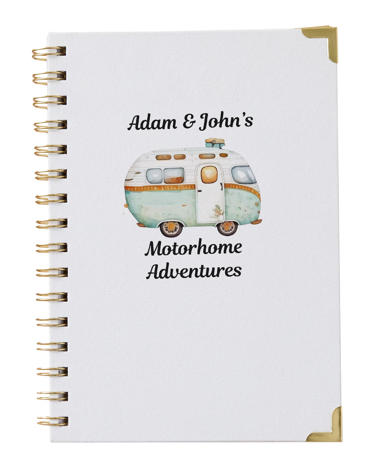 Hoolaroo Personalised Motorhome Notebook Journal, Camper Van Planner ...