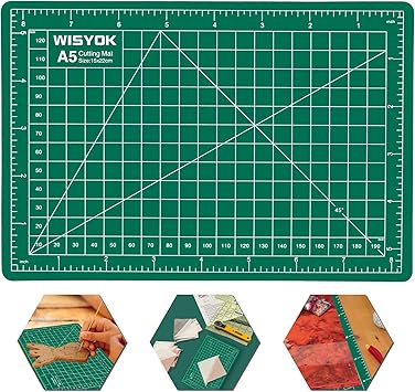 Amazon.com: WISYOK 6" x 8" A5 Self-Healing Craft Mat, Small Rotary ...