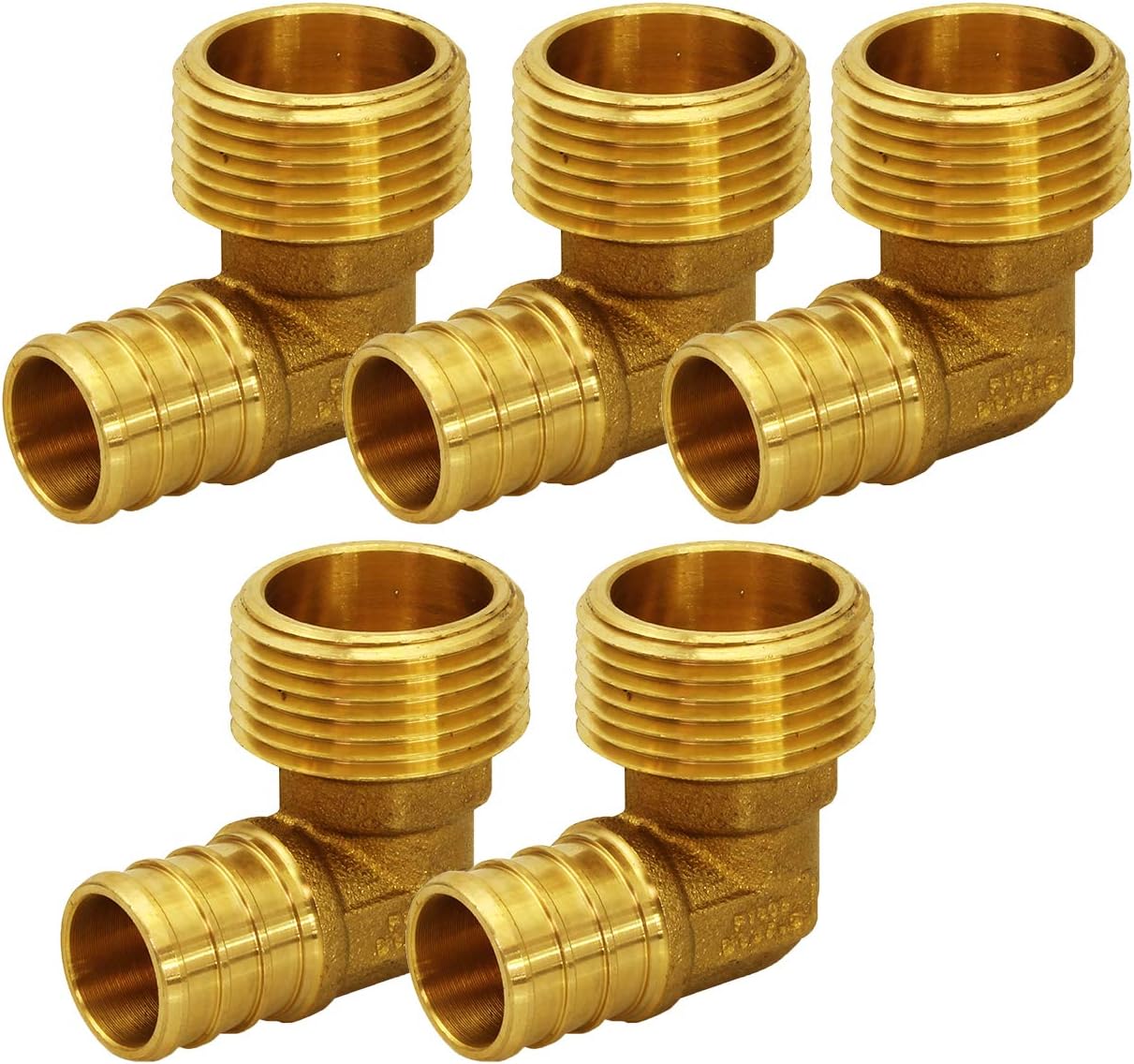 Amazon.com: SUPPLY GIANT QYNM3410-5 PEX Barb X MIP 90 Degree Elbow Pipe ...