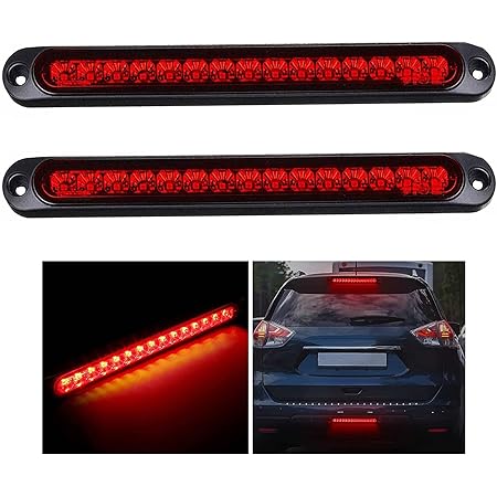 Amazon.com: BJZ 16'' Trailer LED Lights Bar Red 12LED Brake Stop ID ...