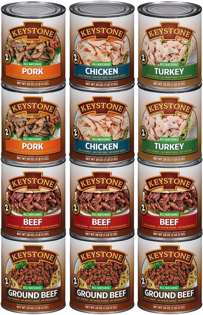 Amazon.com : Keystone Meats Variety Pack – 12 Cans of All Natural Fully ...