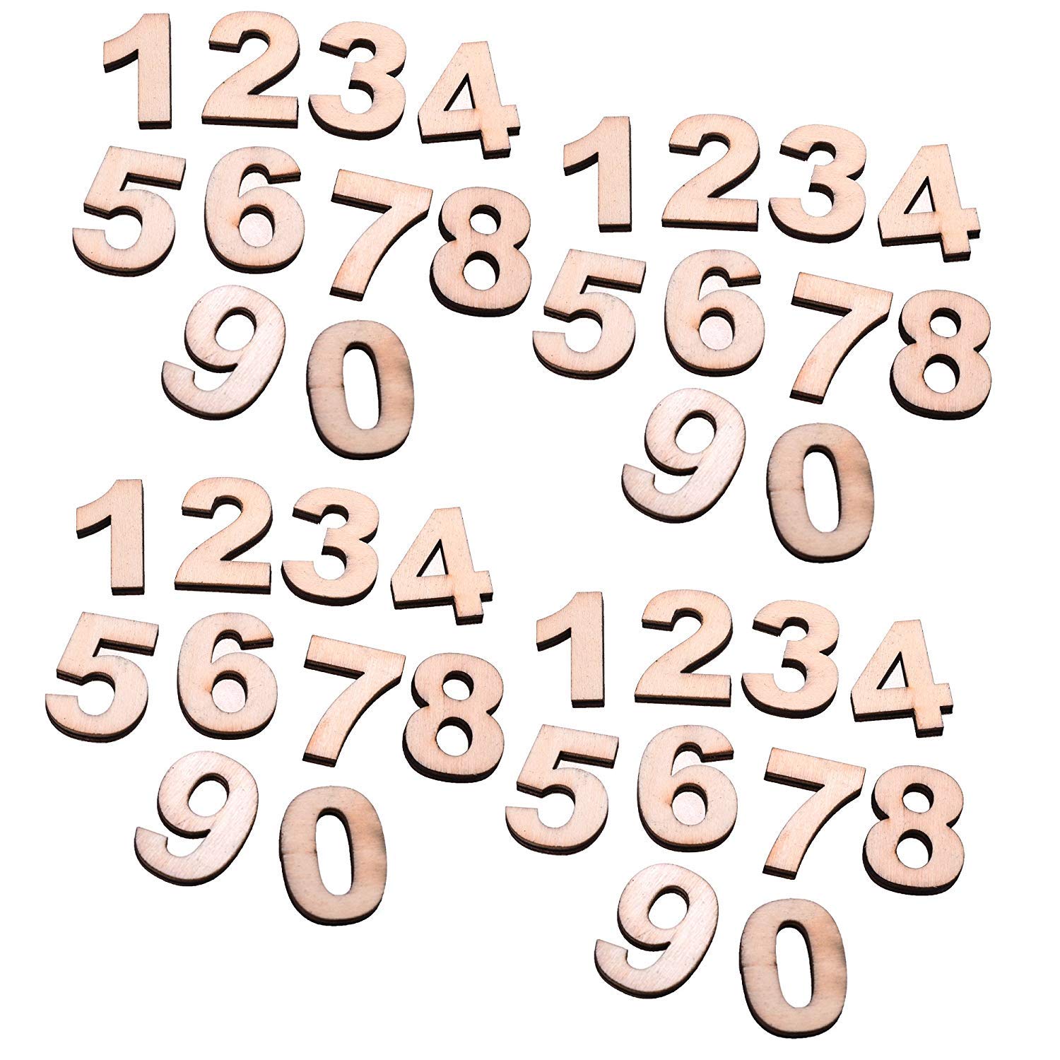 Amazon.com: Cosmos Craft Wooden Numbers for Arts DIY Project Craft ...
