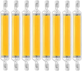 8 Pack R7s LED Bulbs T3 Double Ended LED Bulbs, 100W Equivalent Halogen ...