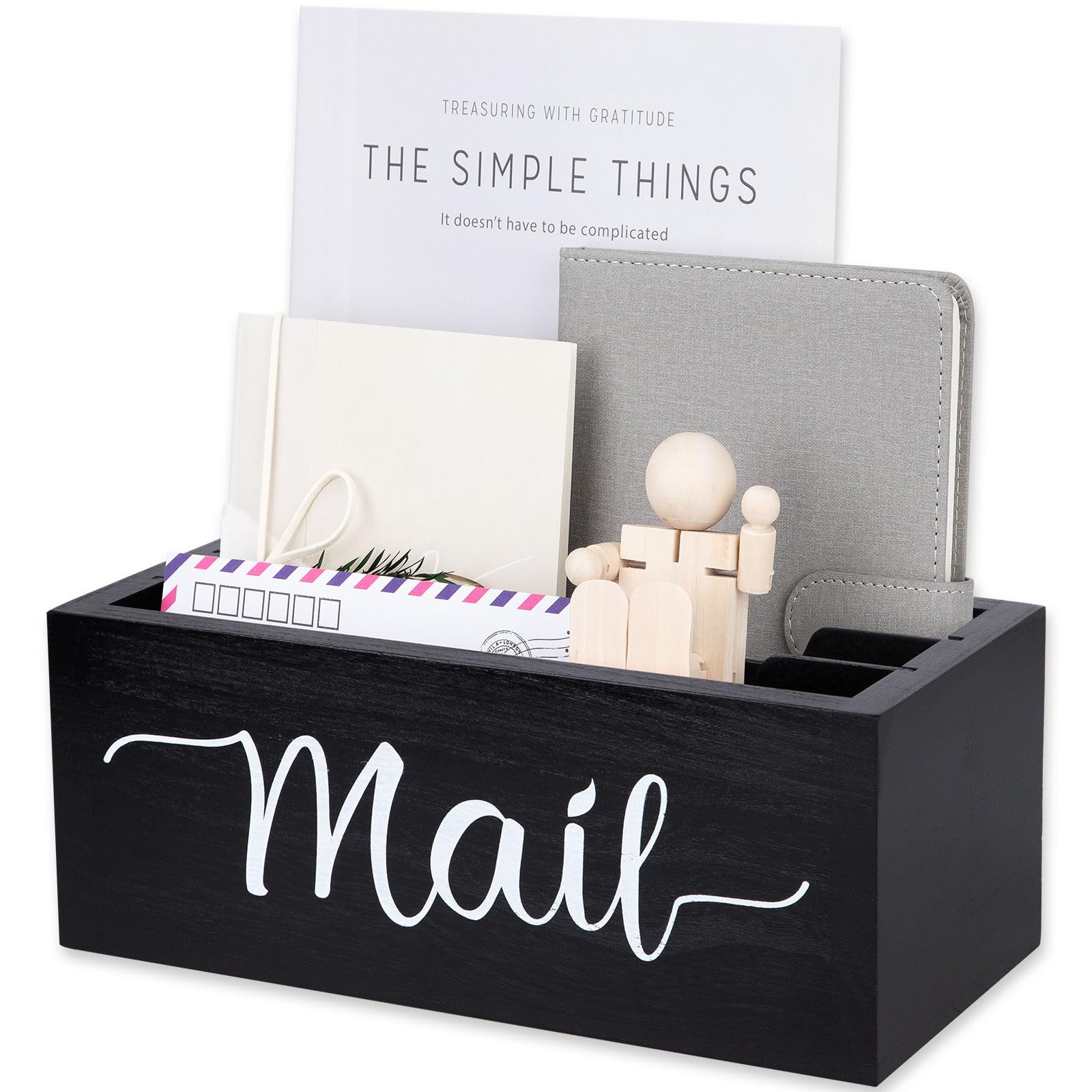 Amazon.com : Desk Mail Organizer, Mail Organizer Countertop with 3 ...