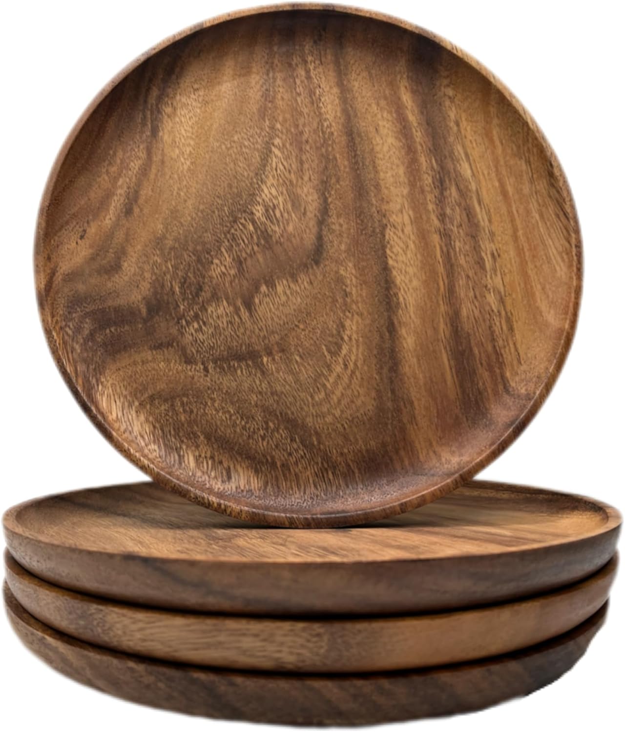 Leni Design Holzteller | aus Akazienholz | jeder Teller ist ein Unikat ...