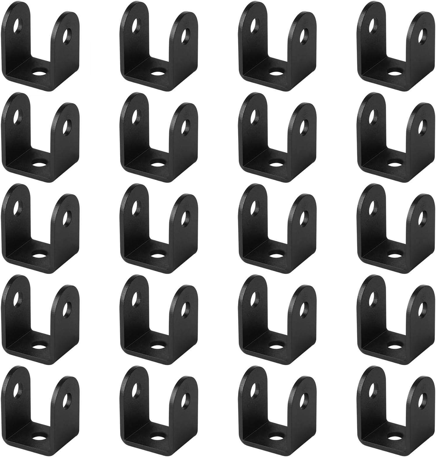 Amazon.com: 2" Square Steel Fence Brackets with Screws and Bolts ...