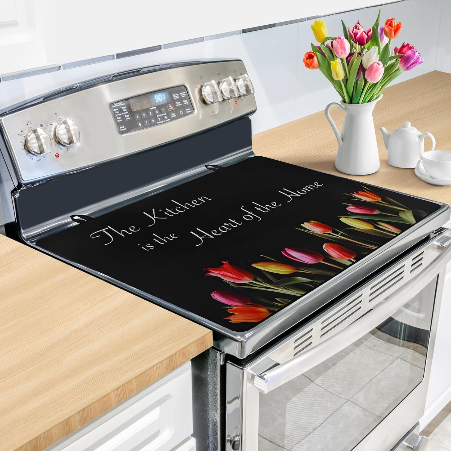 Stove Top Covers for Electric Stove Protector - 28" x 20" Ceramic/Glass ...