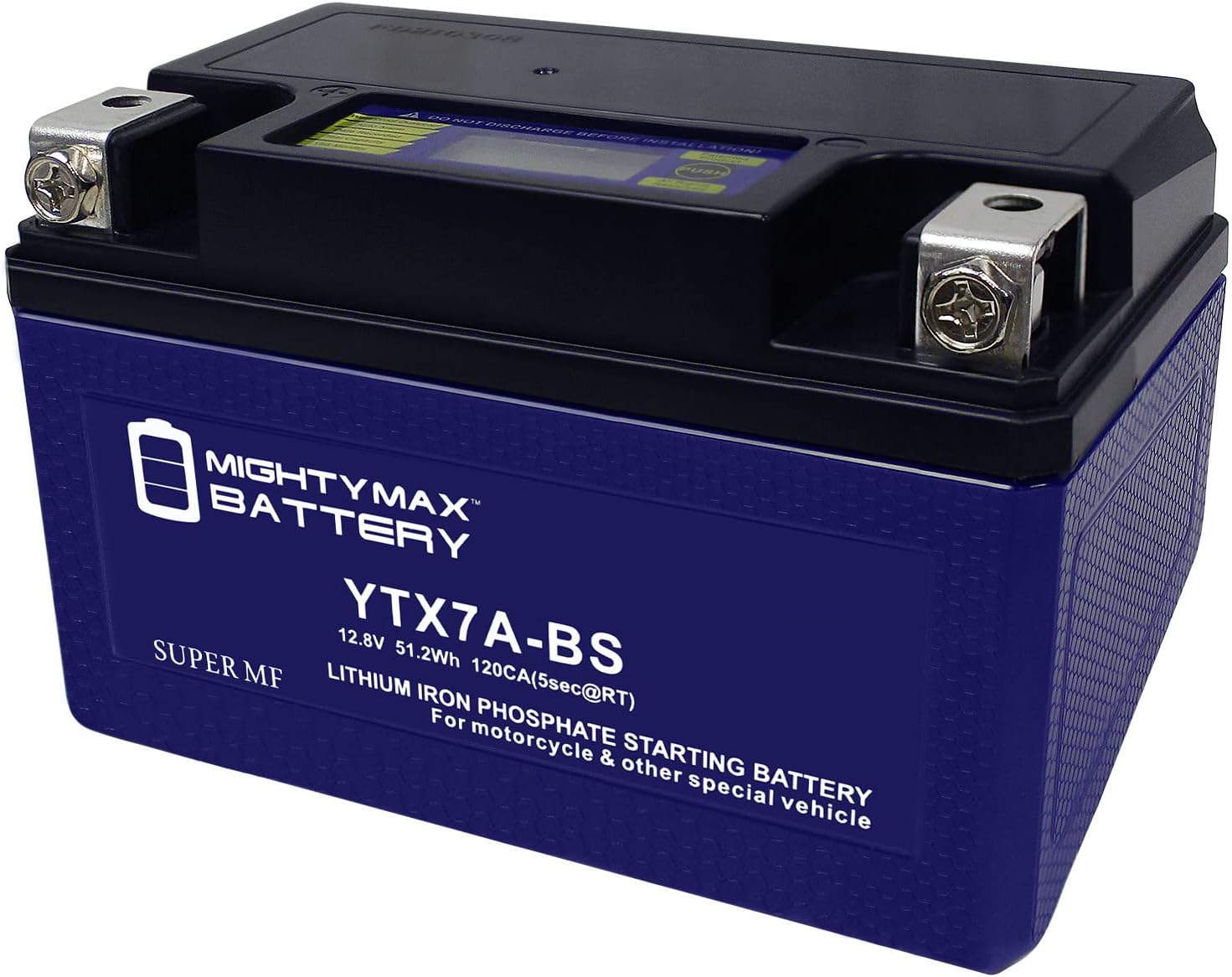 Amazon.com: Mighty Max Battery YTX7A-BS Lithium Replacement Battery for ...