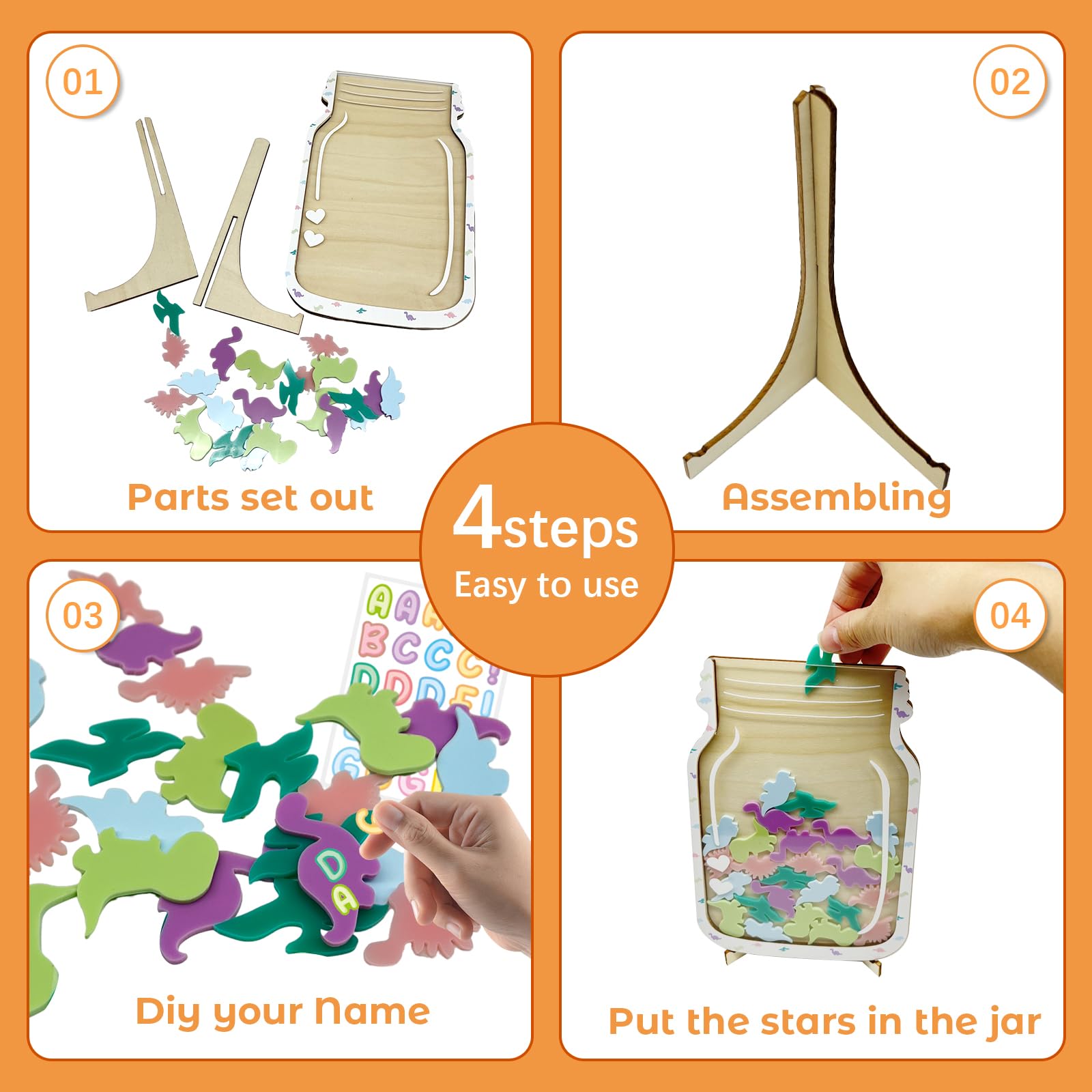 Snapklik.com : Zaruatu Classroom Reward Jar Magnetic Dinosaur Reward ...
