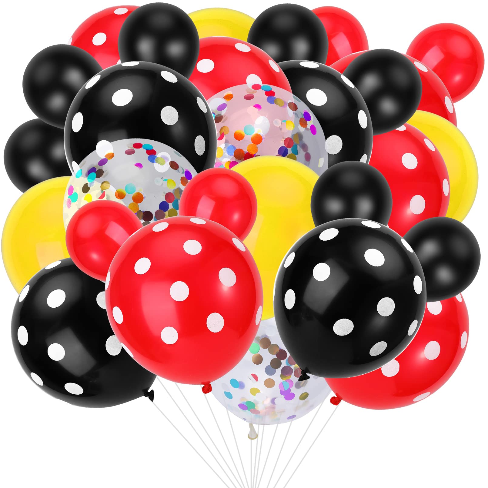 Amazon.com: 95 Pcs Mouse Balloon,Mouse Color Balloons,Confetti Balloons ...