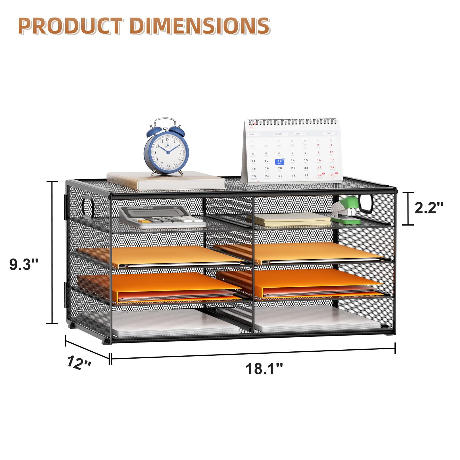Snapklik.com : 5 Tier Desktop Literature Organizer, Mesh Paper ...
