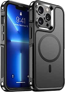 Amazon.com: SUPFINE Magnetic for iPhone 13 Pro Case (Compatible with MagSafe) (10 FT Military ...