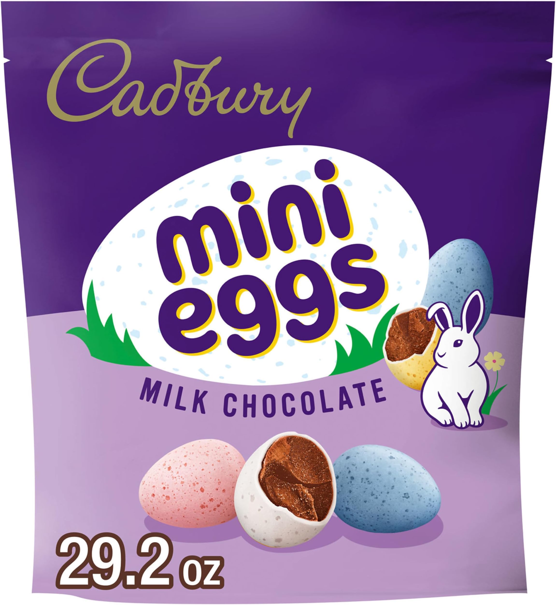 Amazon.com : CADBURY MINI EGGS Milk Chocolate, Easter Candy Bag, 29.2 ...