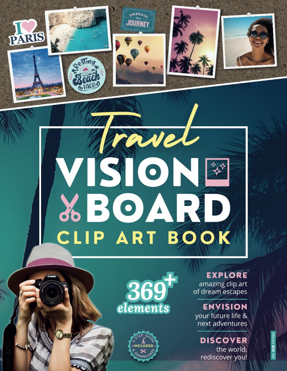 Travel Vision Board Clip Art Book: Inspiring Images, Positive ...