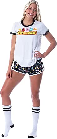 MJC Pac-Man Women feets Retro Pacman Video Game 3 Piece Matching Pajama ...