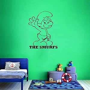 Amazon.com: Smurfs Wall Decals for Kids Bedroom Room Nursery ...