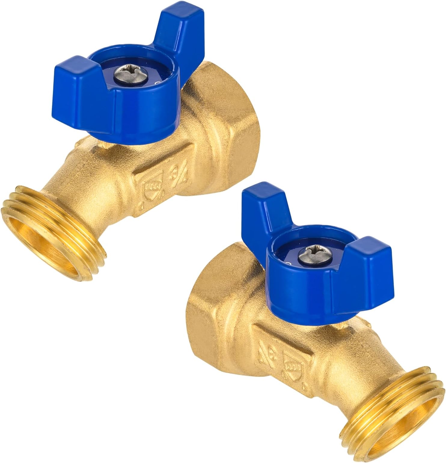 HeSun 5-Pack Outdoor Hose Bibb Faucet/Valve,1/4-Turn Garden Spigot,1/2 ...