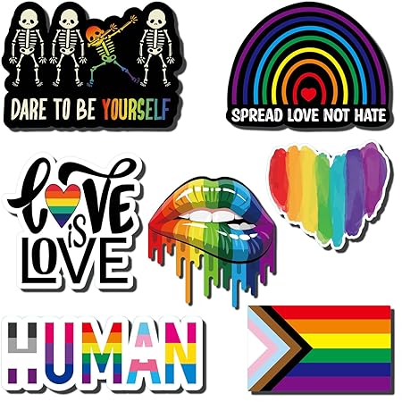 Amazon.com: Chili Print Human, LGBT+ - Sticker Graphic Bumper Window ...