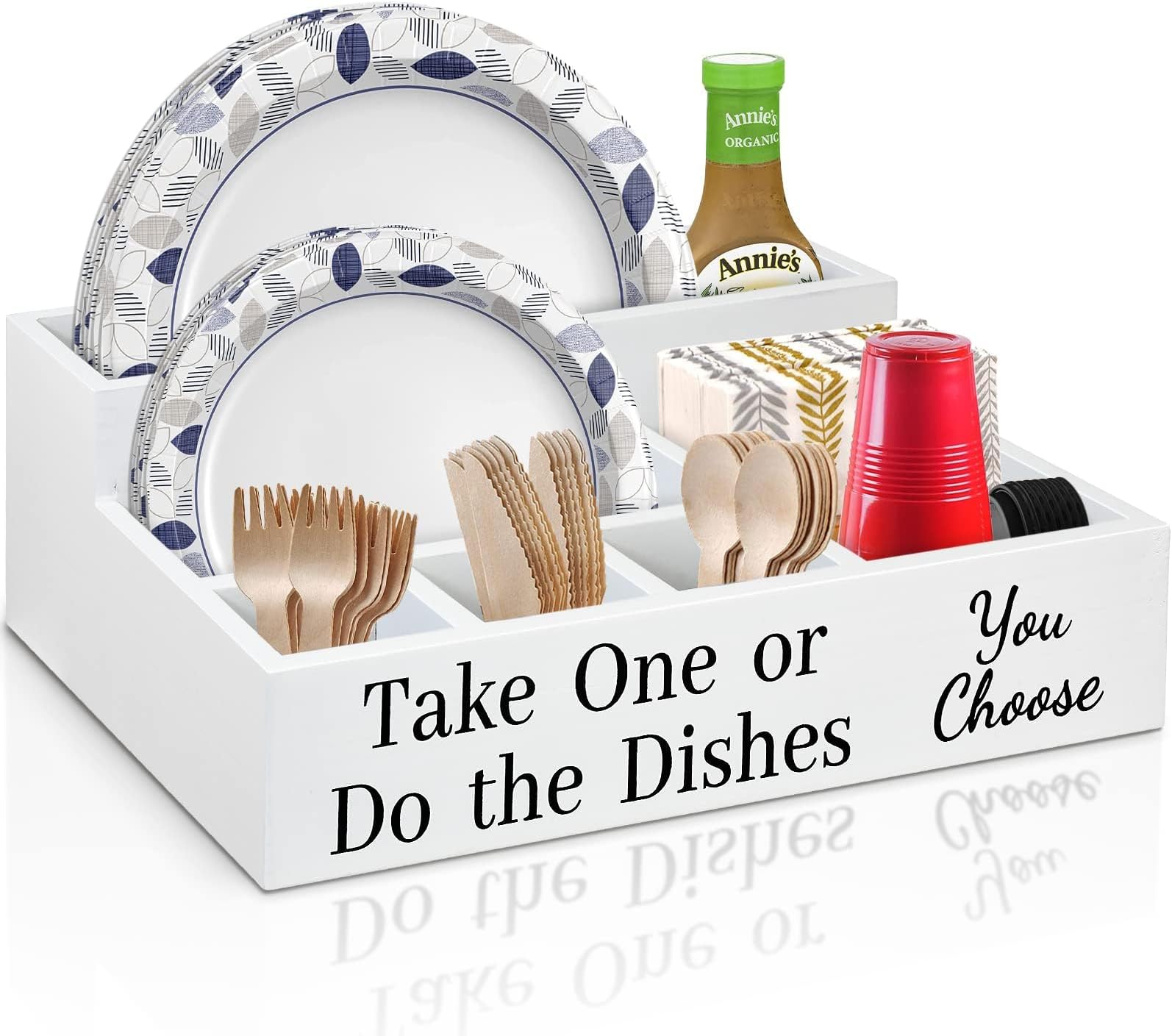 Amazon.com - Paper Plate Holder, Paper Plate Dispenser for Kitchen ...