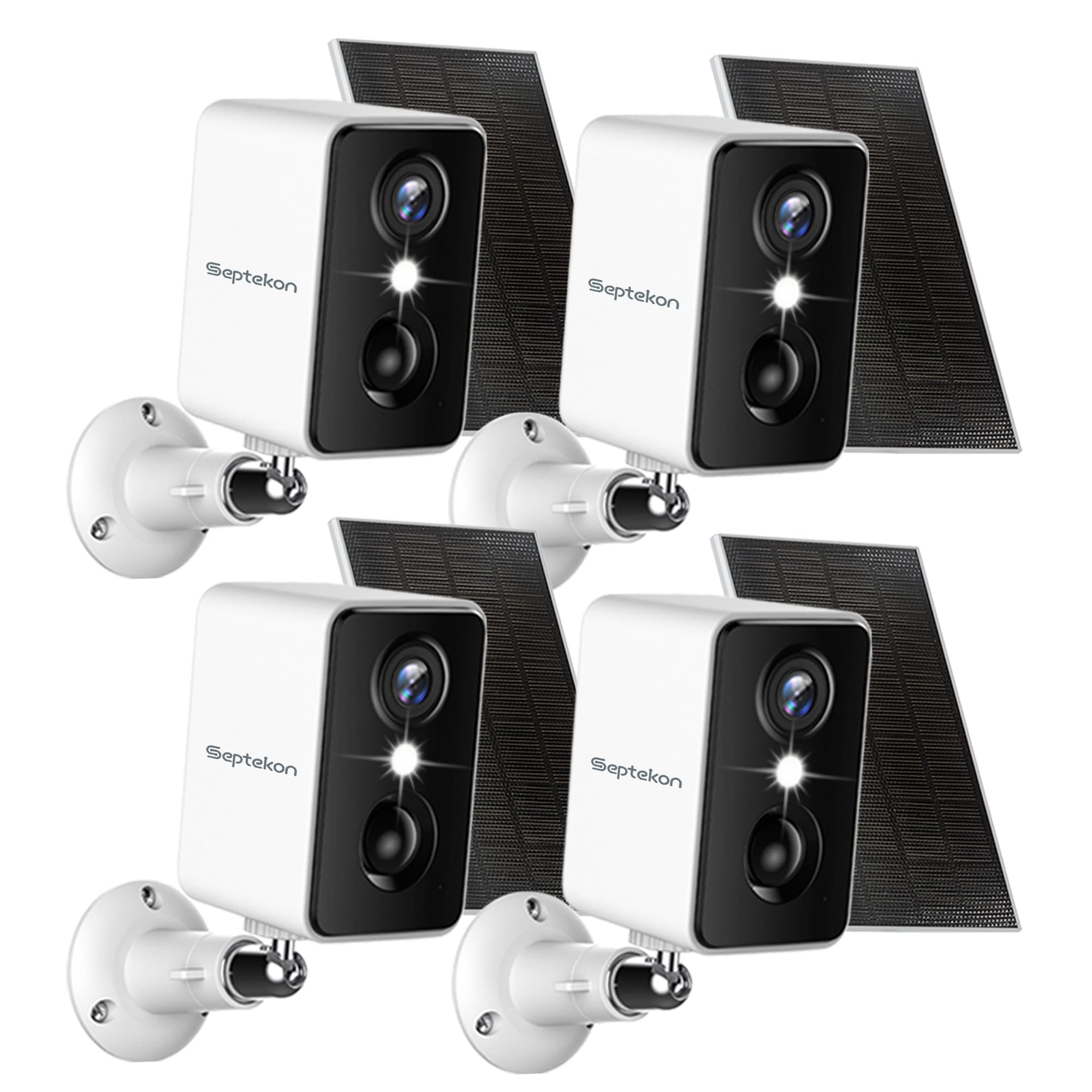 Amazon.com : Septekon 2K Security Cameras Wireless Outdoor 4 Pack ...
