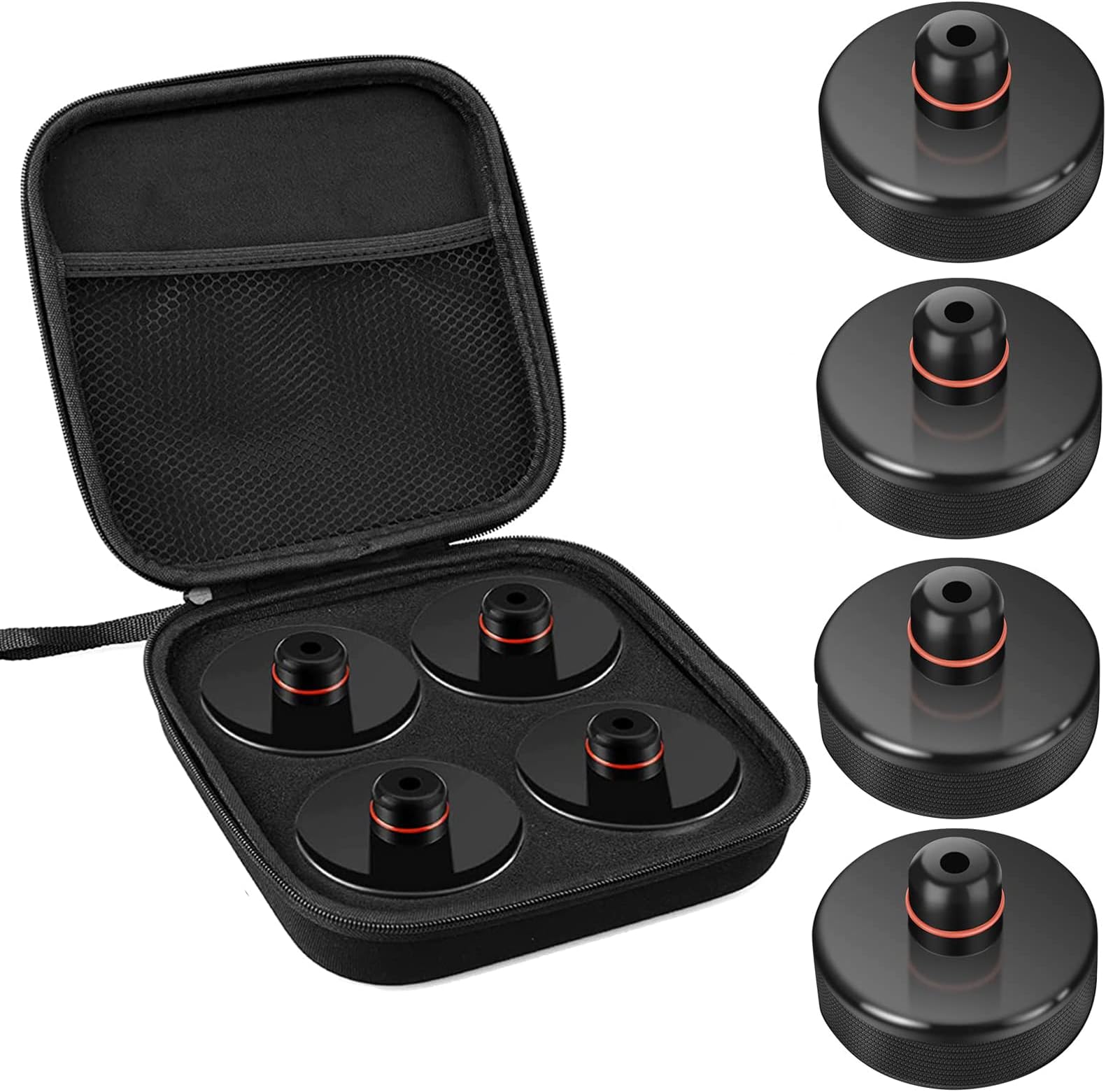 X-CAR Lifting Jack Pad 4 Pucks with a Storage Case Accessories for ...