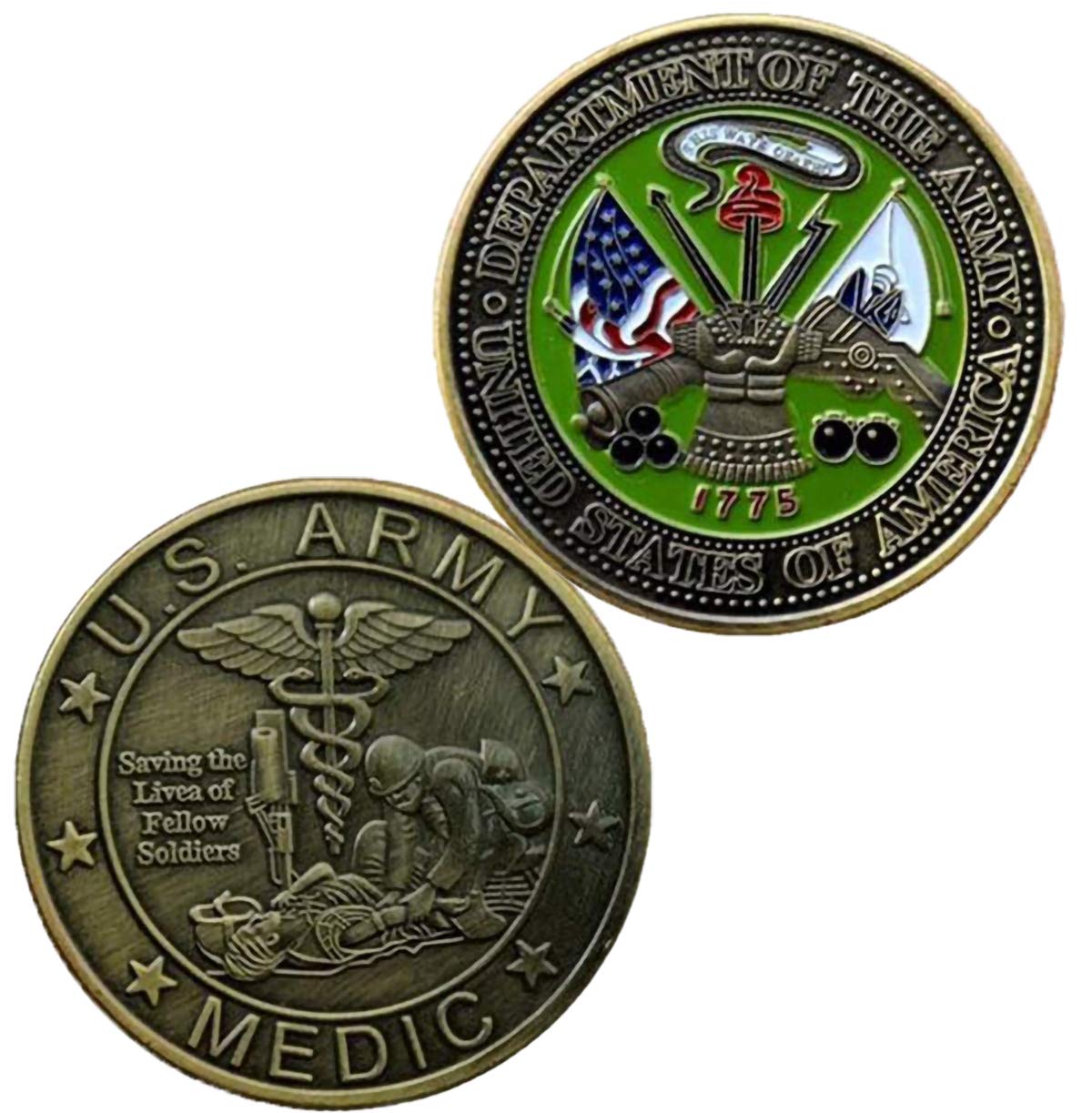 Buy patpaw Challenge Coin Army Medic Challenge Coin with Prayer ...