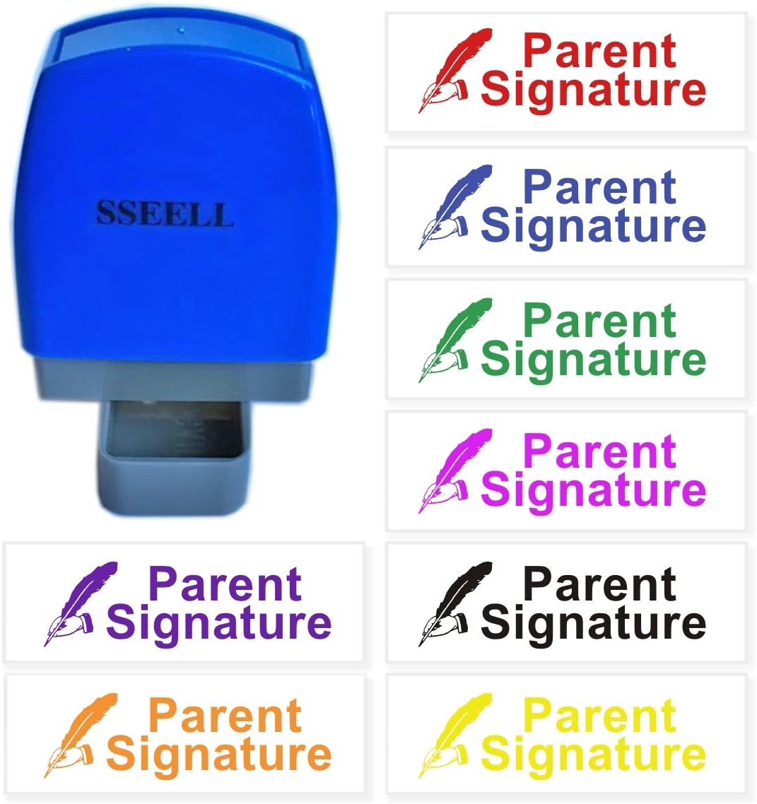Amazon.com : SSEELL Parent Signature Reward Stamp Self Inking for ...