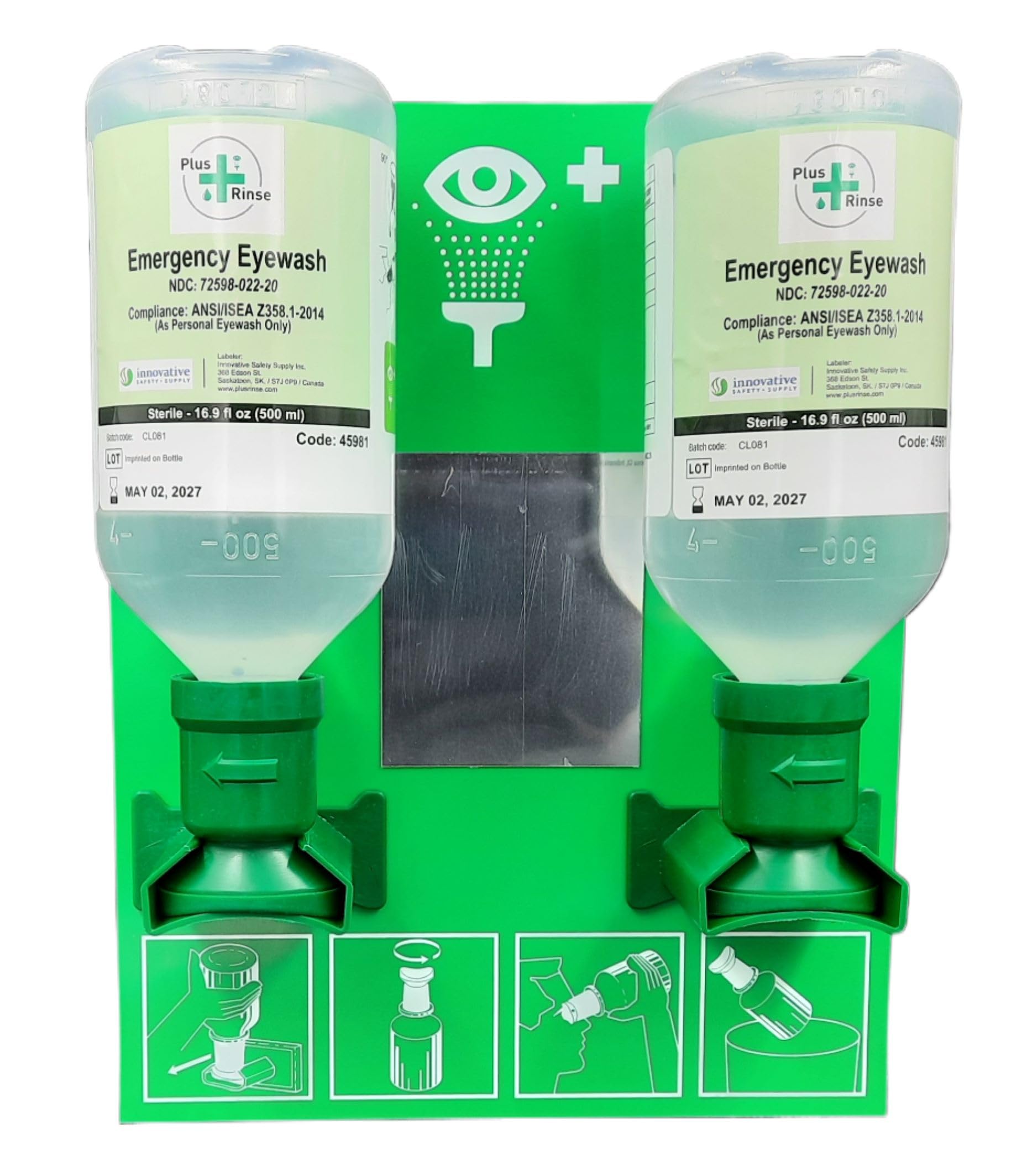 Snapklik.com : Plum Plus Rinse 46948 Small Open Eyewash Station