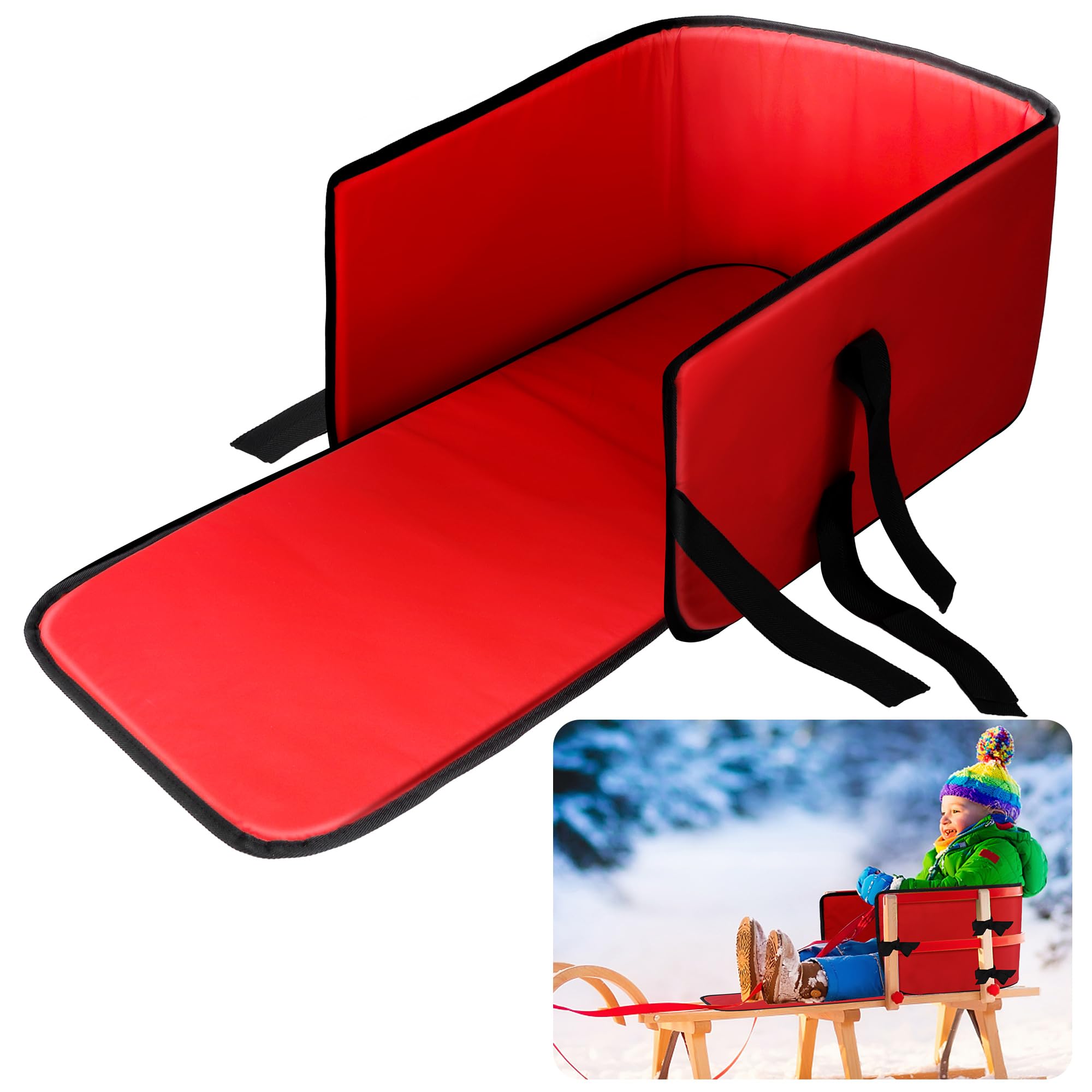 Amazon.com : Snow Sleds Cushion for Kids- Children Pull Sleigh Sled ...