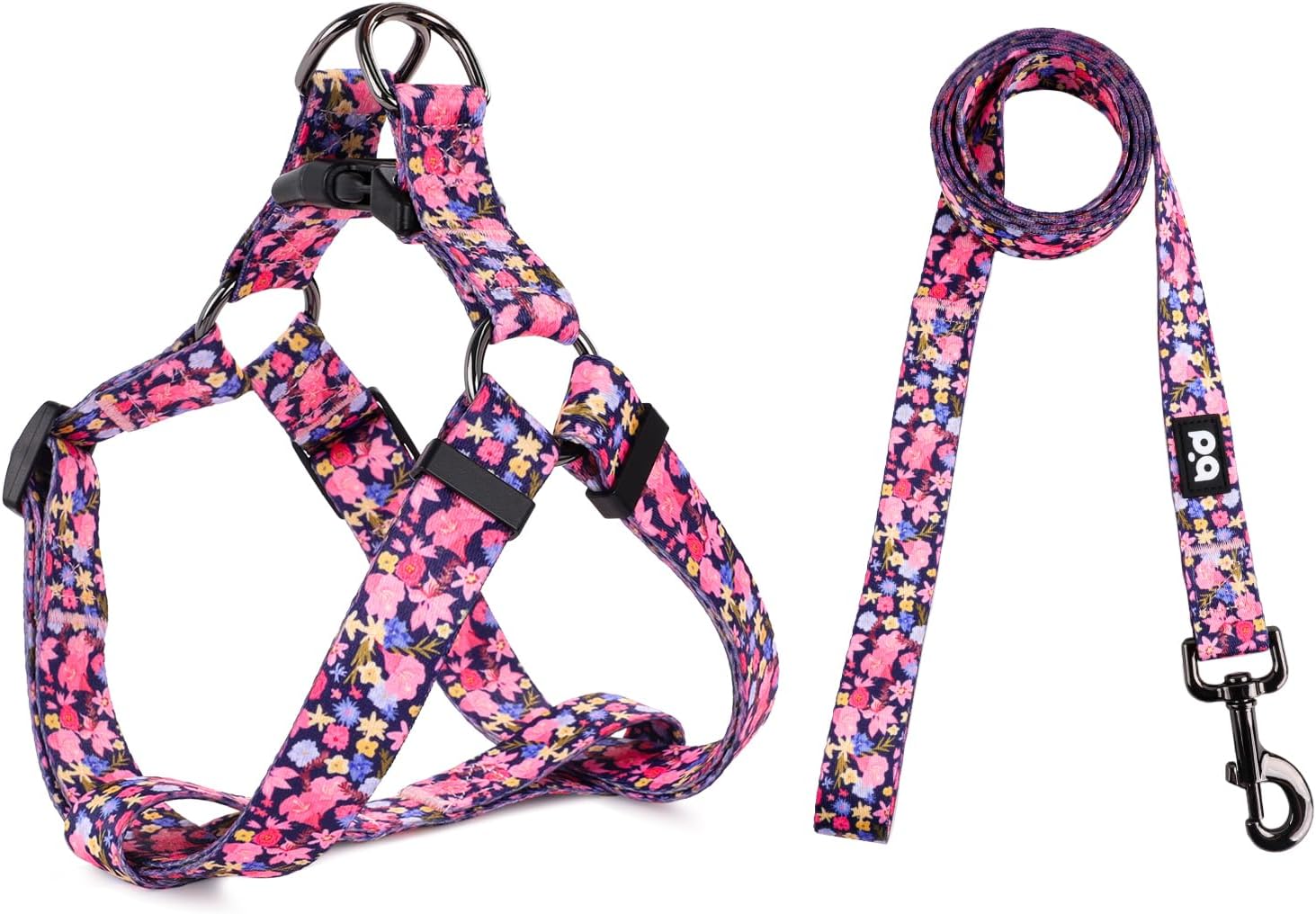 Amazon.com : QQPETS Dog Harness Leash Set Adjustable Heavy Duty No Pull ...