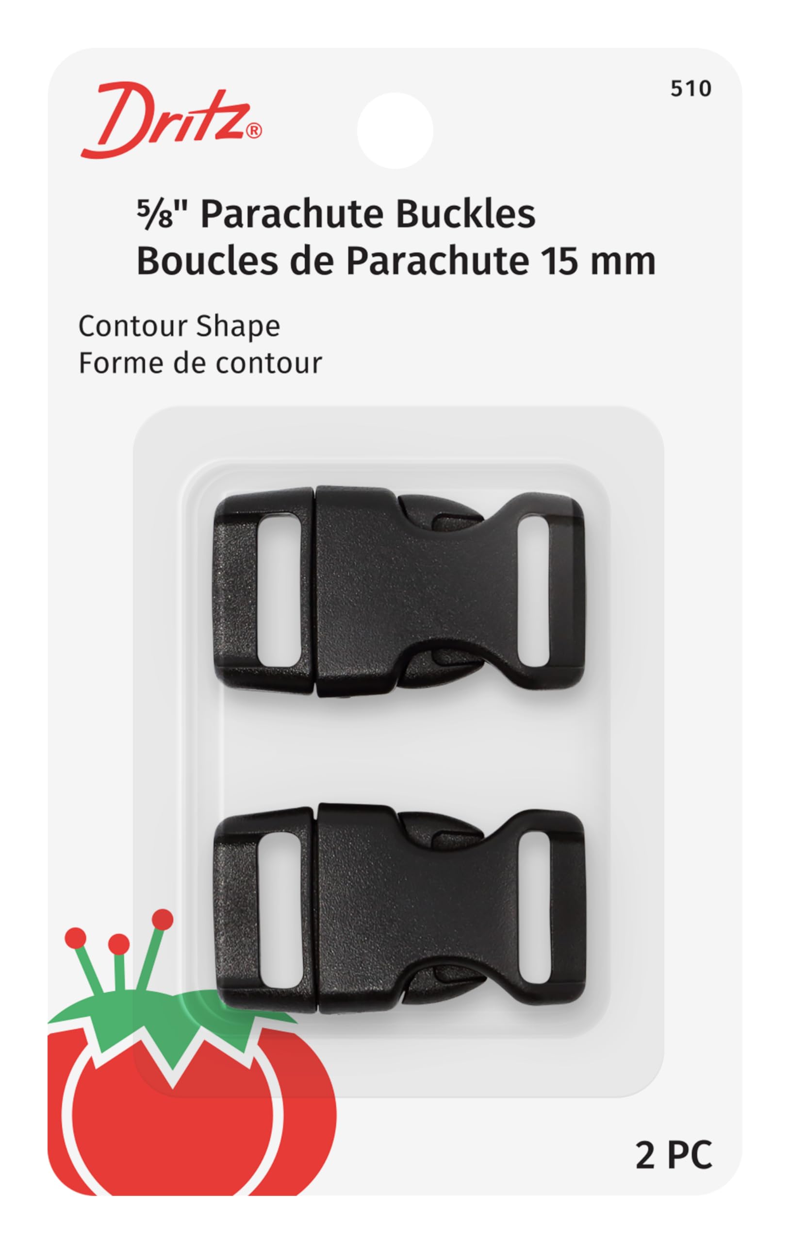 Amazon.com: Dritz 510 Contoured Parachute Buckle for 5/8-Inch Strap ...