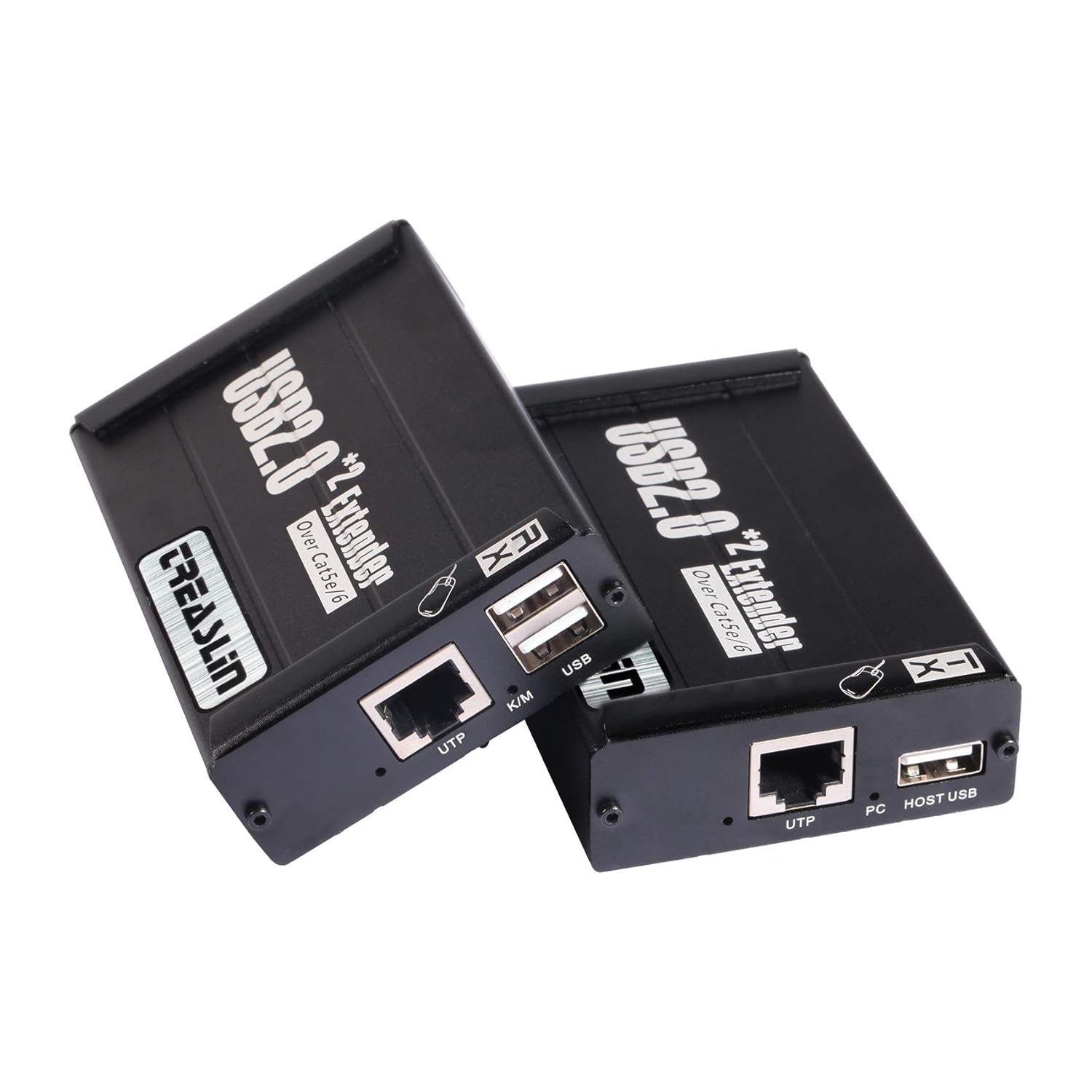 TreasLin USB Extender Over Cat5E/6 up to 196ft, USB Over ethernet with ...