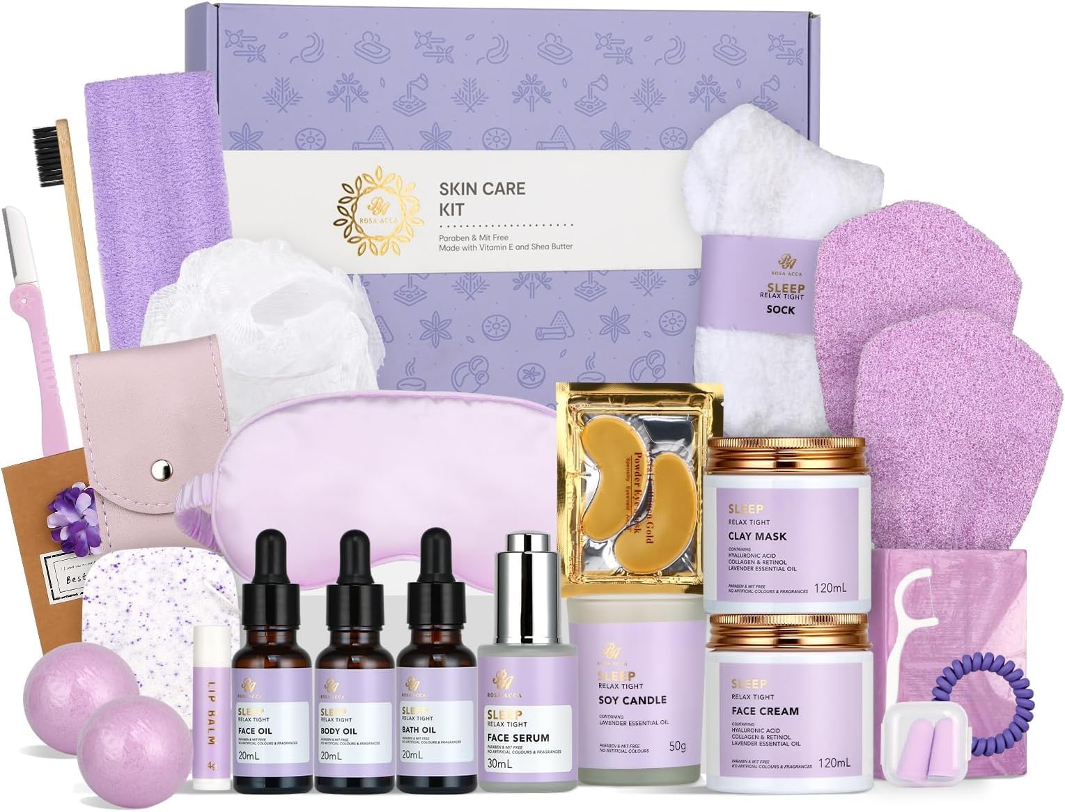 Amazon.com: Set de cuidado de la piel facial y kit de spa, ideas de ...