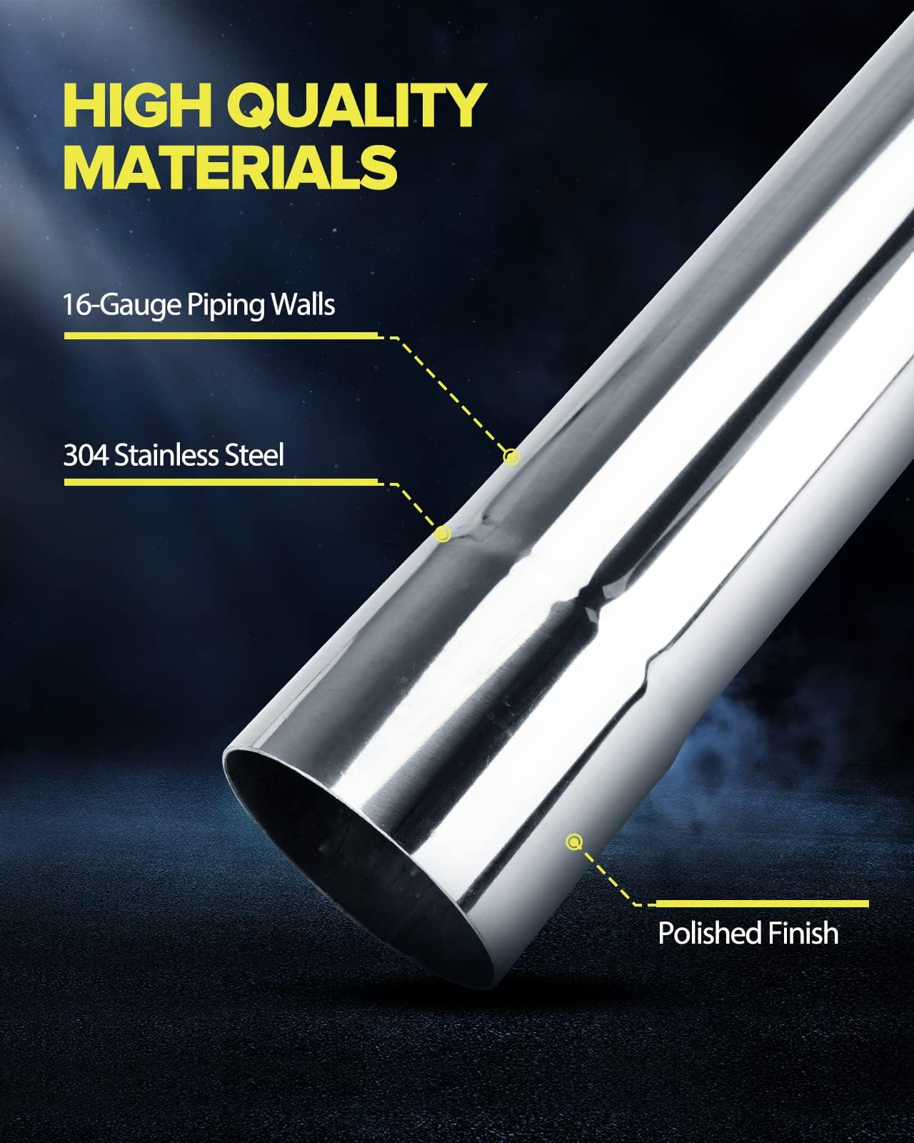 Snapklik.com : 3" Exhaust Tubing Pipe Kit,DIY Custom Exhaust Pipe Kit ...