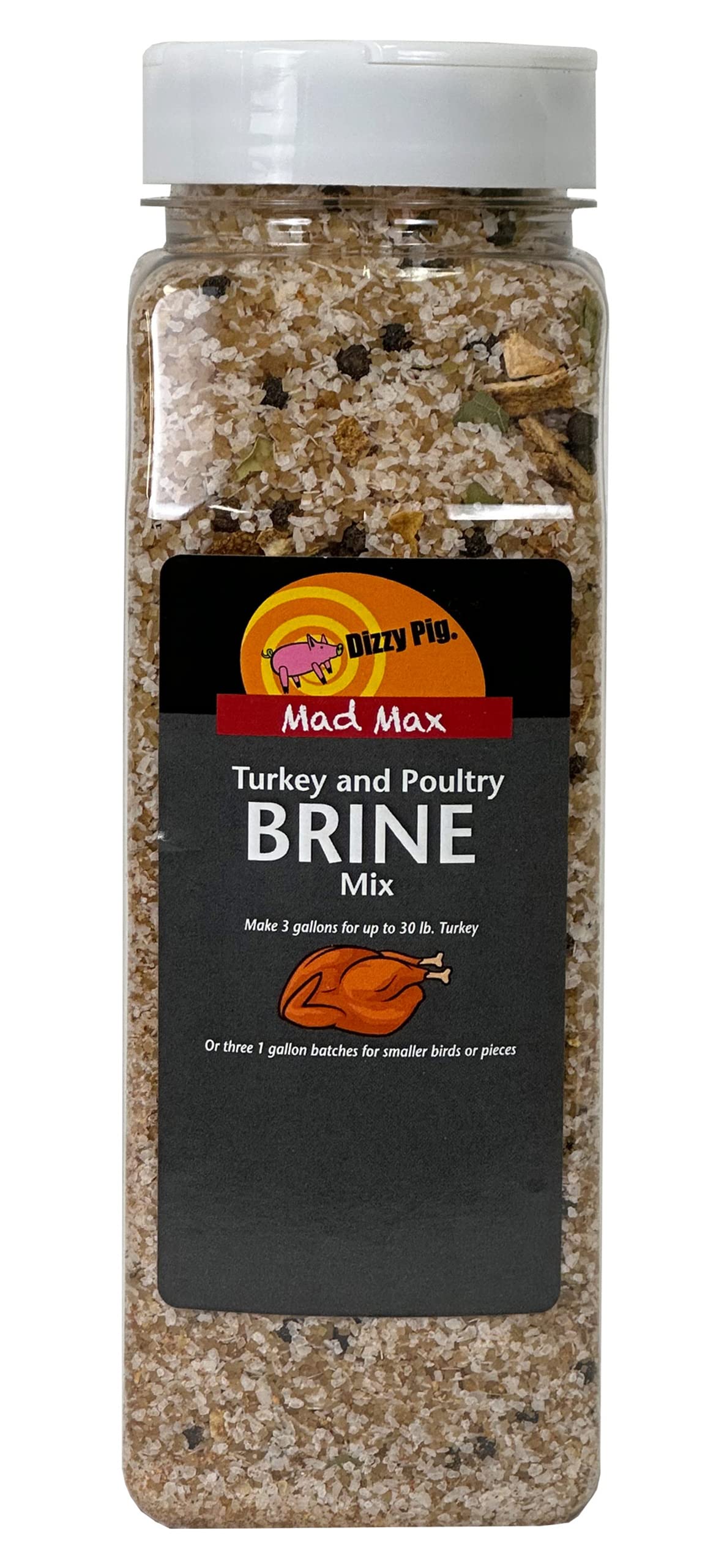 Amazon.com : Dizzy Pig Mad Max Turkey & Poultry Brine Mix (Quart Shaker ...