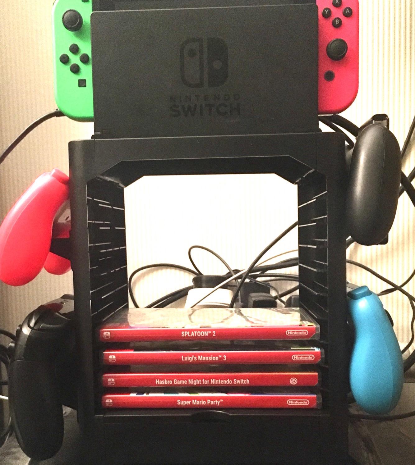 Homebase for Nintendo Switch storage stand incl. drawer, space for ...