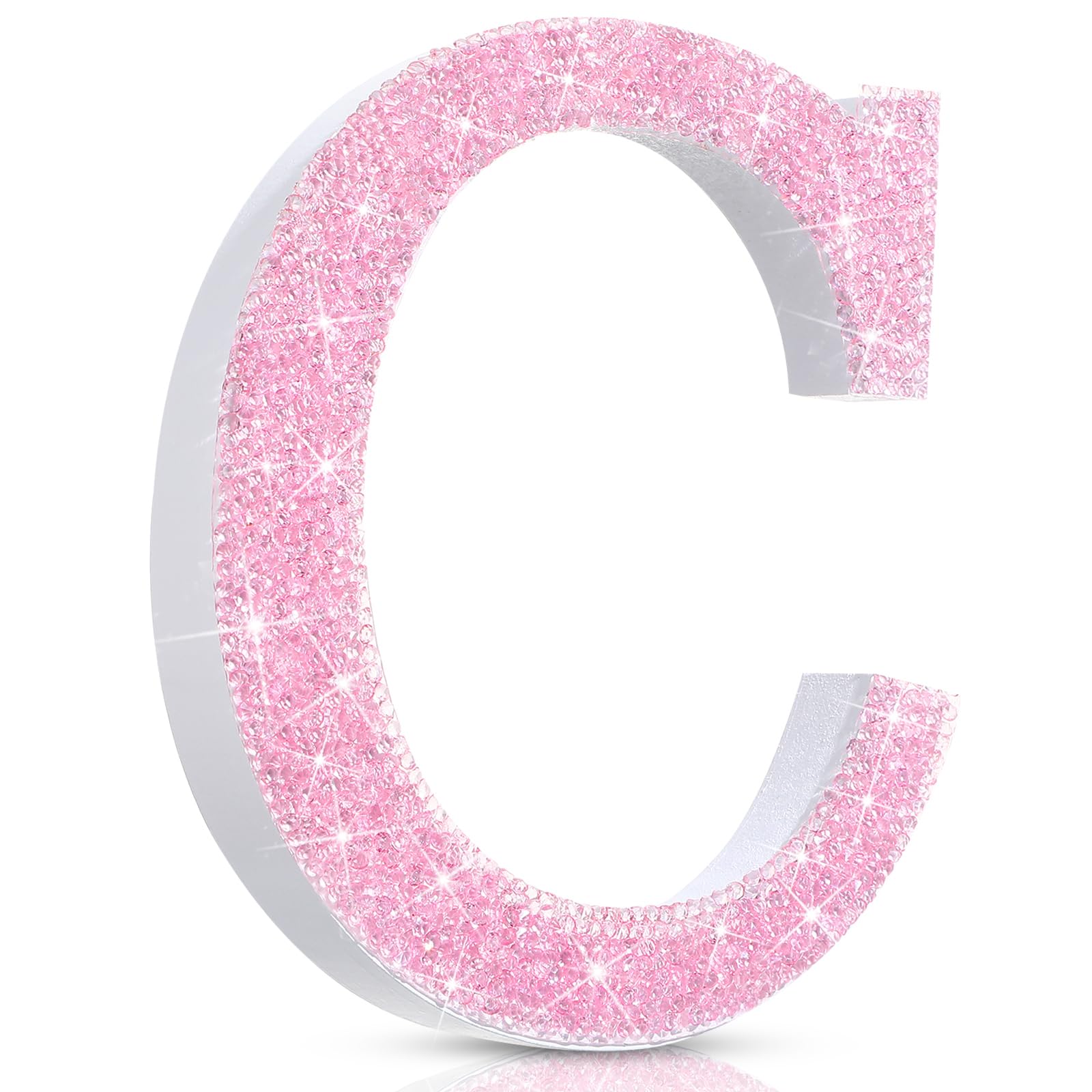 Amazon.com: Qunclay 5.7 Inch Crystal Diamond Letters Shiny Letters ...