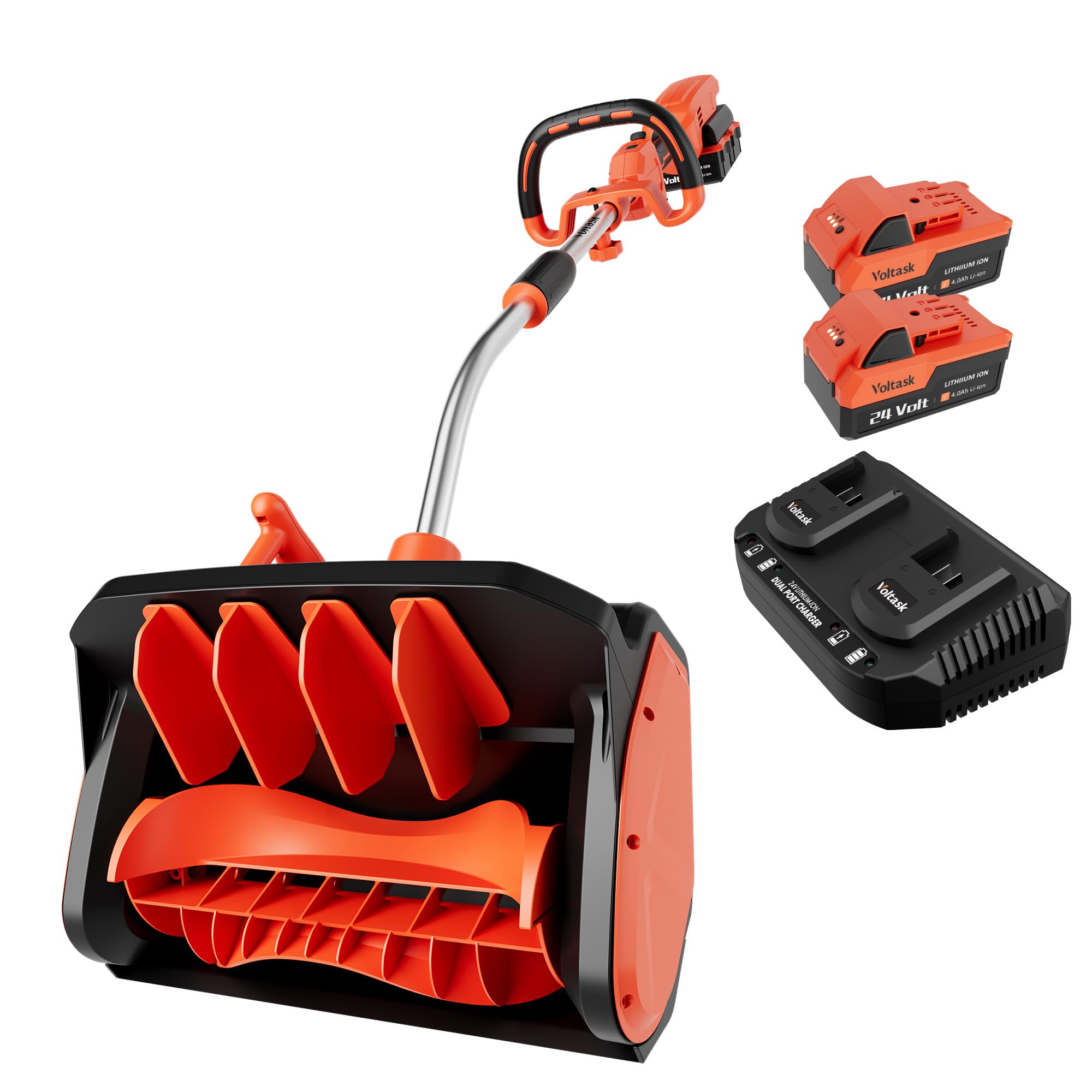 Snapklik.com : VOLTASK Cordless Snow Shovel, 48V 17-Inch Cordless Snow ...